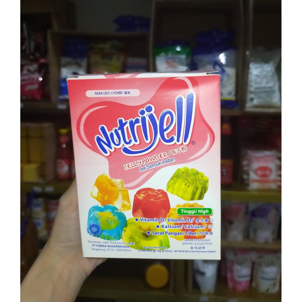 Jual NUTRIJELL JELLY POWDER RASA LECI 1 BOX / 1 KOTAK | Shopee Indonesia