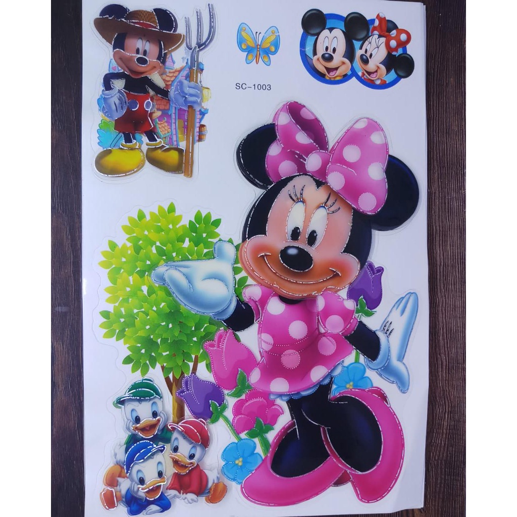 Jual Sticker Dekorasi 3D Timbul Karakter 25x16cm | Shopee Indonesia