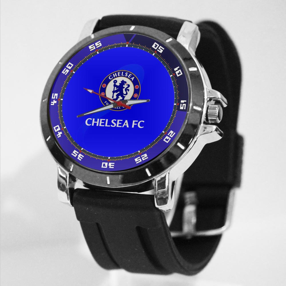Jual Jam Tangan Pria dan Wanita Rubber Custom Chelsea FC Terbaru Art 1 ...