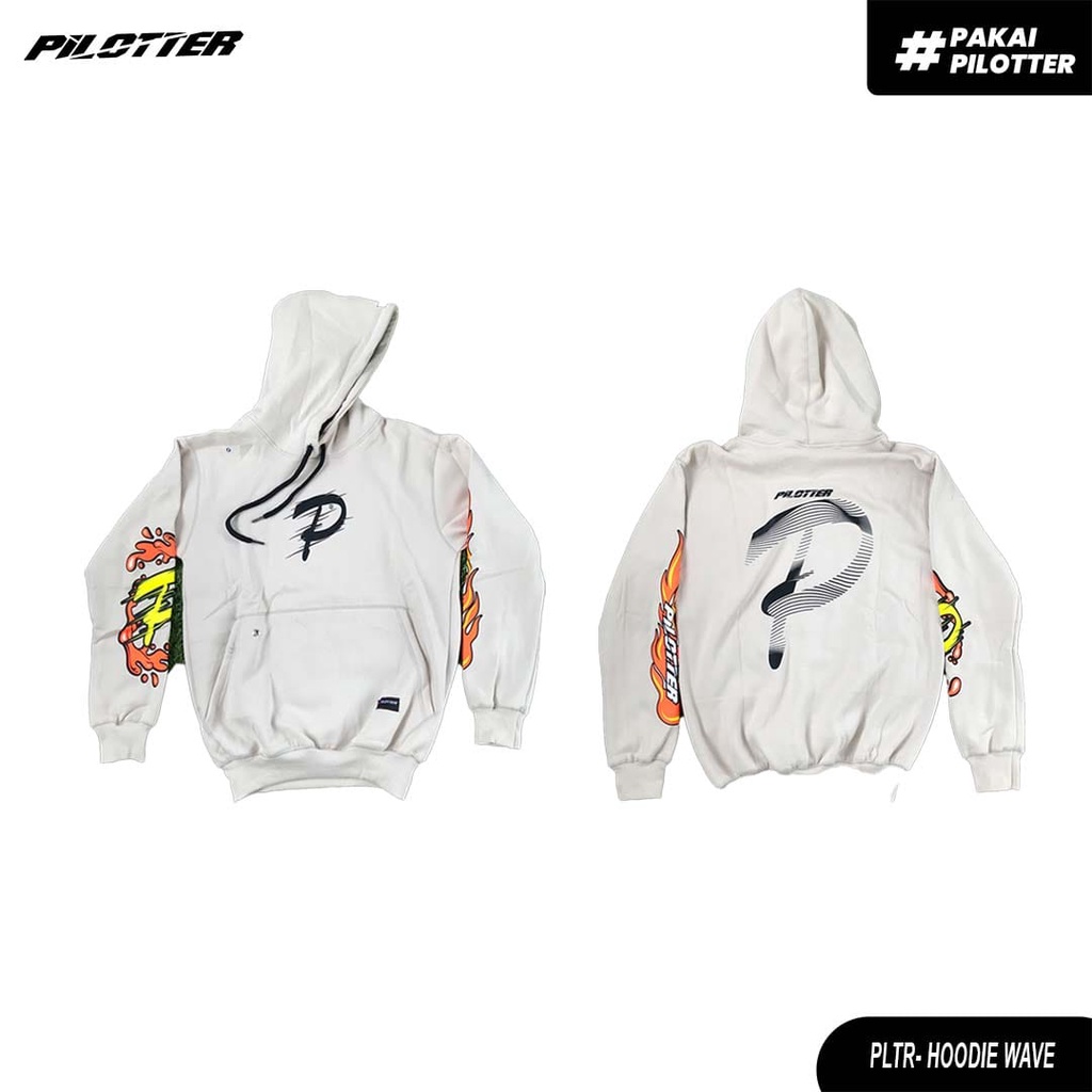 Jual Pilotter Hoodie P Cream Original Free Sticker | Shopee Indonesia