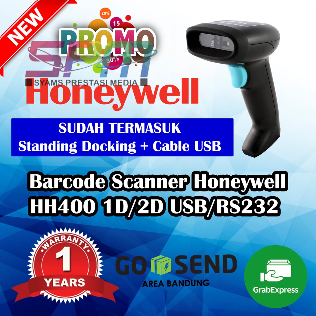 Jual HONEYWELL HH400 / HH 400 1D - 2D Dimensi ( USB ) Imager Barcode ...