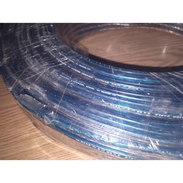 Jual Penawaran Menarik kabel audio listrik transparan biru 2 x 50 x 100 ...