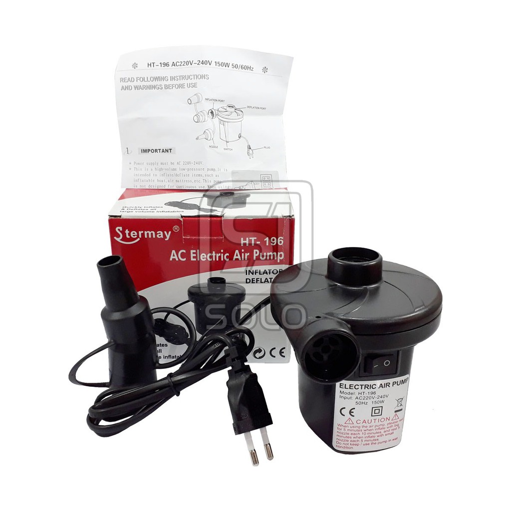 Jual Pompa Listrik Elektrik HQT 196 Kasur Pelampung Ban Renang | Shopee Indonesia