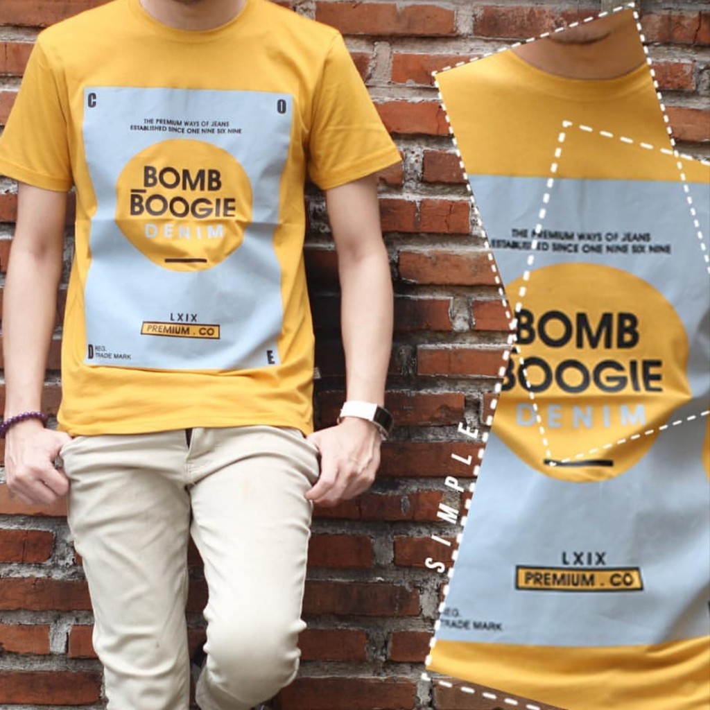 Jual Kaos BOOMBOGIE ORIGINAL 24S New Arrival | Shopee Indonesia