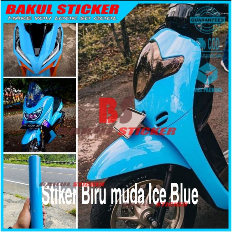 Jual Stiker Skotlet Motor Biru Muda Ice Blue Scotlet Biru Langit ...