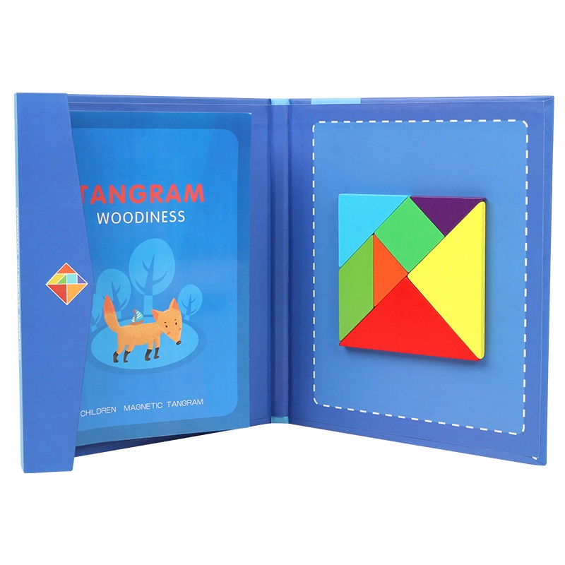 Jual NEW Mainan edukasi anak/Tangram Woodiness/Tangram Jigsaw Puzzles ...