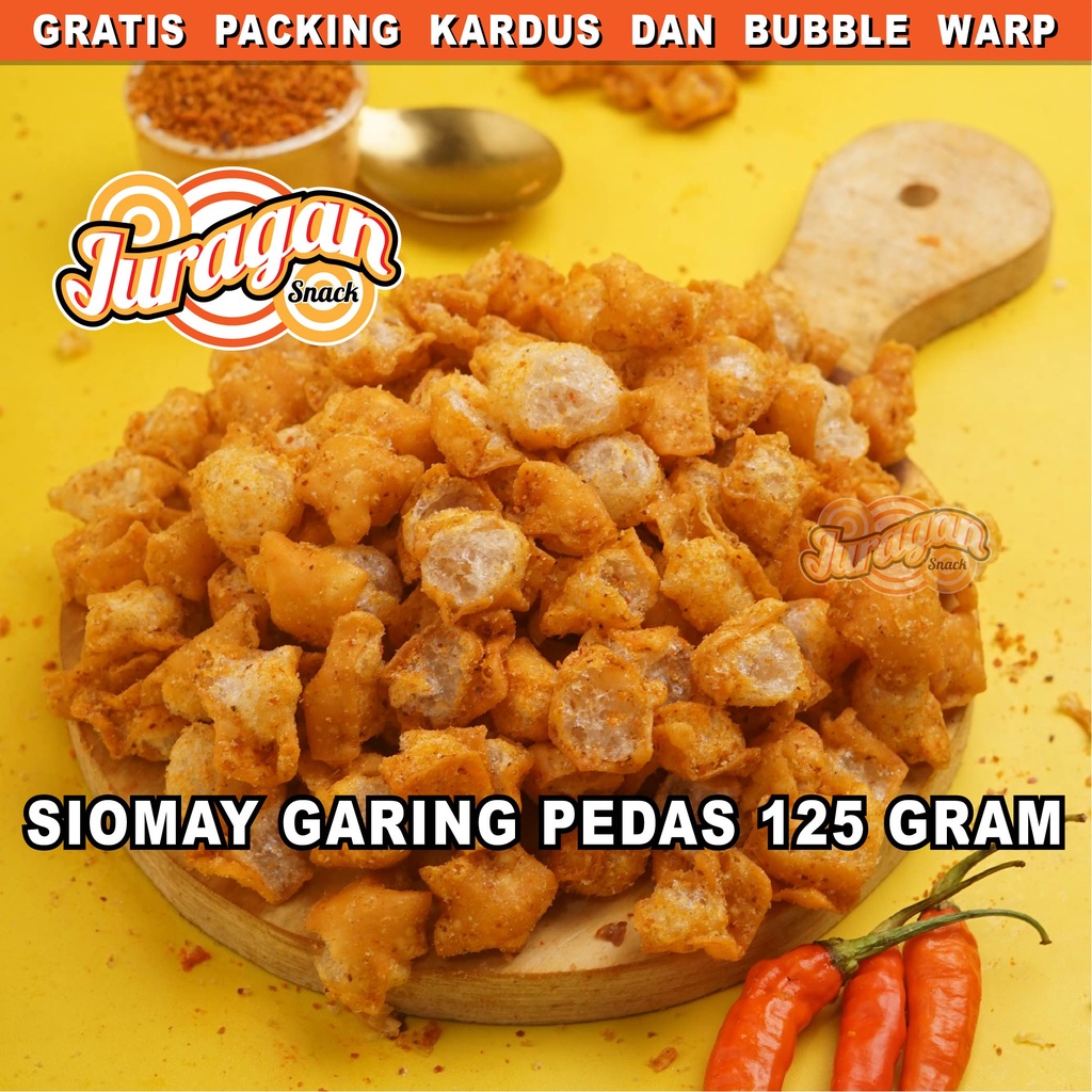 Jual SIOMAY KERING PEDAS 125 gram snack kiloan makanan ringan jajanan ...