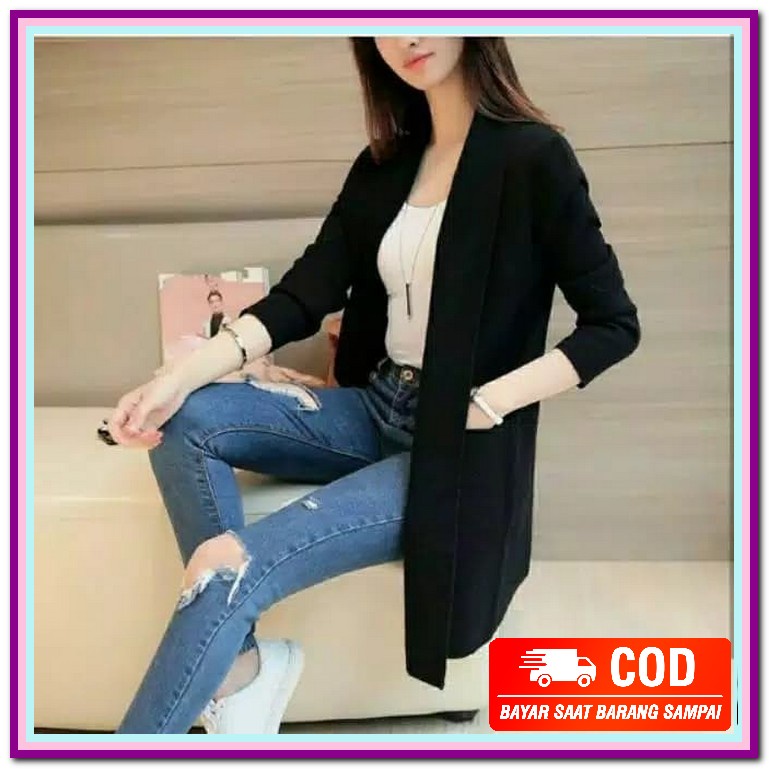 Jual Cardigan Wanita Ori Lengan Panjang Cewek Cammomile Cardigan Fashi ...