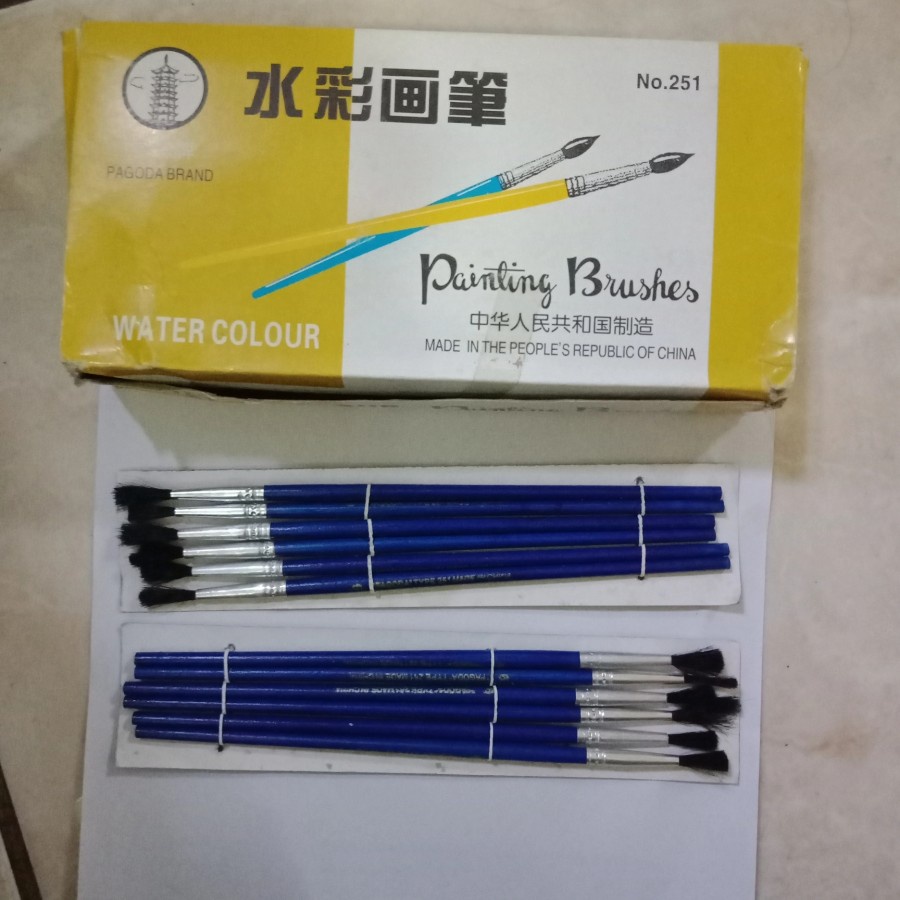 Jual Kuas Lukis Pagoda No.6 (1 pack isi 6 pcs) | Shopee Indonesia