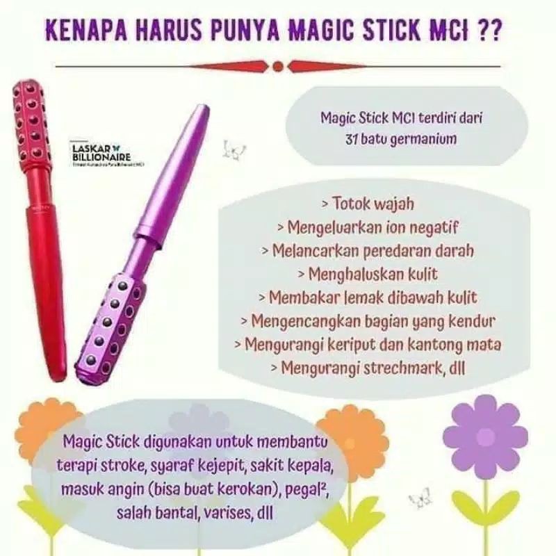 Jual magic stik silver original 100% preloved gk pernah di pakai ...