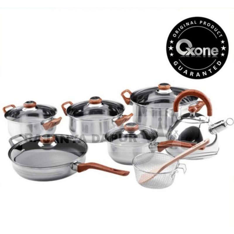 Jual Panci set oxone - panci stainless set Eco Cookware OXONE OX-933 - peralatan masak set ...