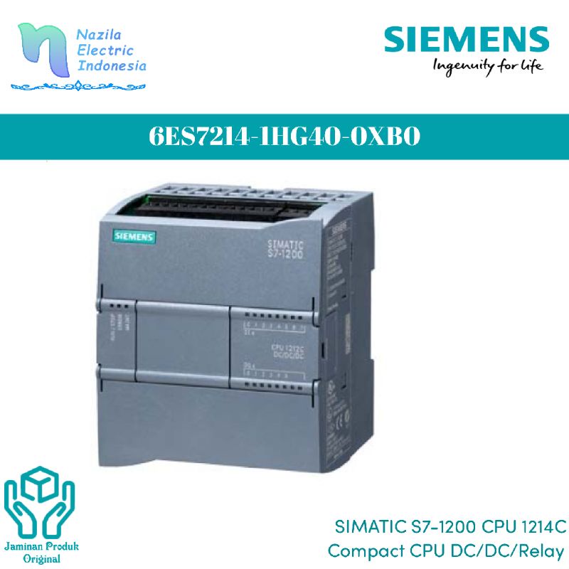 Jual Siemens Simatic 6ES7 214 / 6ES7214-1HG40-0XB0 CPU S7-1200 1214-C | Shopee Indonesia