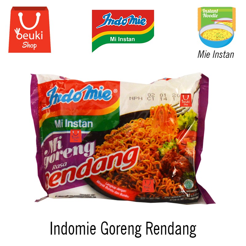 Jual Indomie Goreng Rendang Nendang Abis Mie Instan Goreng Rasa Rendang ...