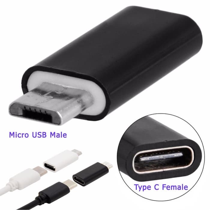 Jual Converter Conector Adapter Micro USB To Type C dan Type C To Micro ...