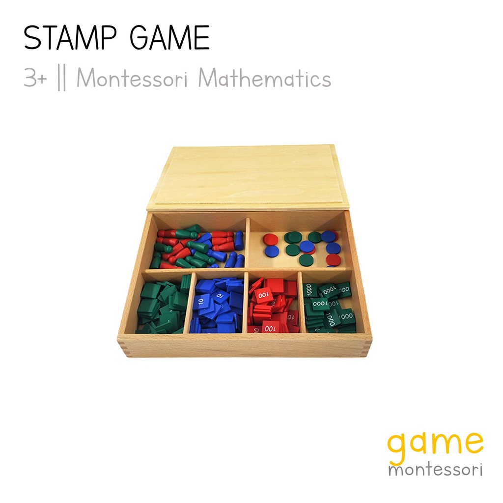 Jual Game Montessori Stamp Game | Shopee Indonesia