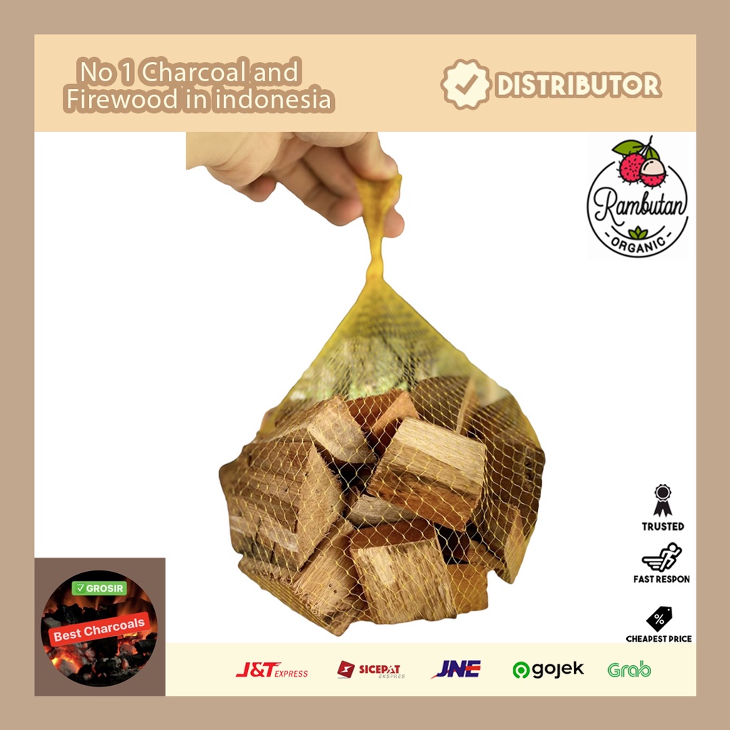 Jual Kayu Bakar Smoke Wood Chips 1Kg Rambutan Pellet Premium Quality ...