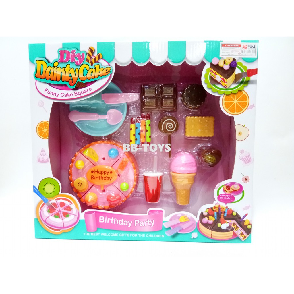 Jual Mainan Anak DIY Dainty Cake - Mainan Set Kue Ulang Tahun - LKE10D ...