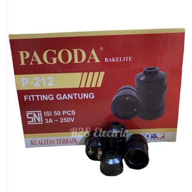 Jual Fitting Lampu Gantung PAGODA / Fitting Gantung PAGODA - P212 Mirip ...