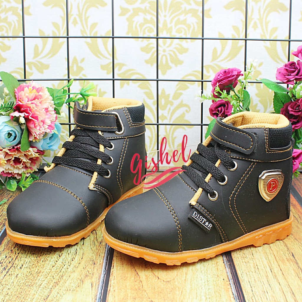 Jual Sepatu Boot Anak anak laki laki Black | Shopee Indonesia