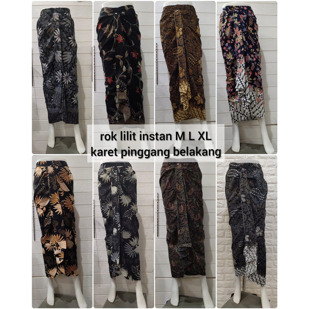 Jual ROK LILIT INSTAN BATIK PREMIUM SIAP PAKAI UKURAN M L XL | Shopee ...