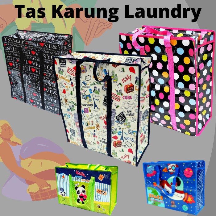 Jual Tas LAUNDRY Tas Karung Belanja Besar Jumbo - Tas Londry Kain ...