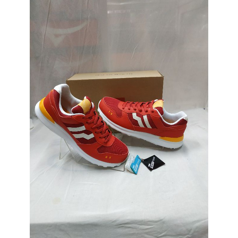 Jual Sepatu sneakers merah pria & wanita PIERO "chinese red" (100% ...