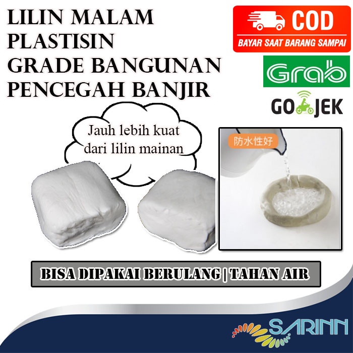 Jual Plastisin Banjir Lilin Malam Grade Bangunan Anti Banjir Pencegah ...