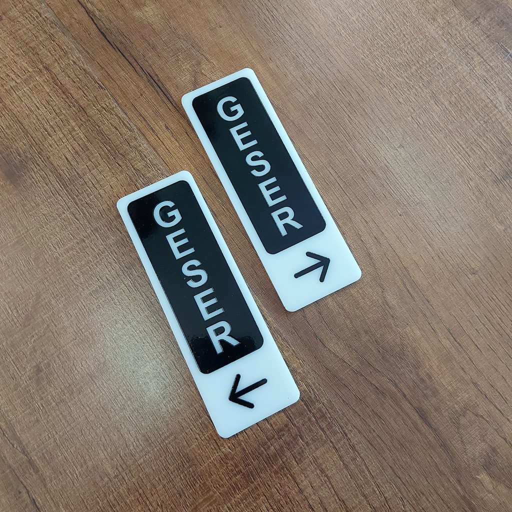 Jual SIGN GESER PADA PINTU / SIGN TULISAN GESER / PENANDA PINTU GESER ...