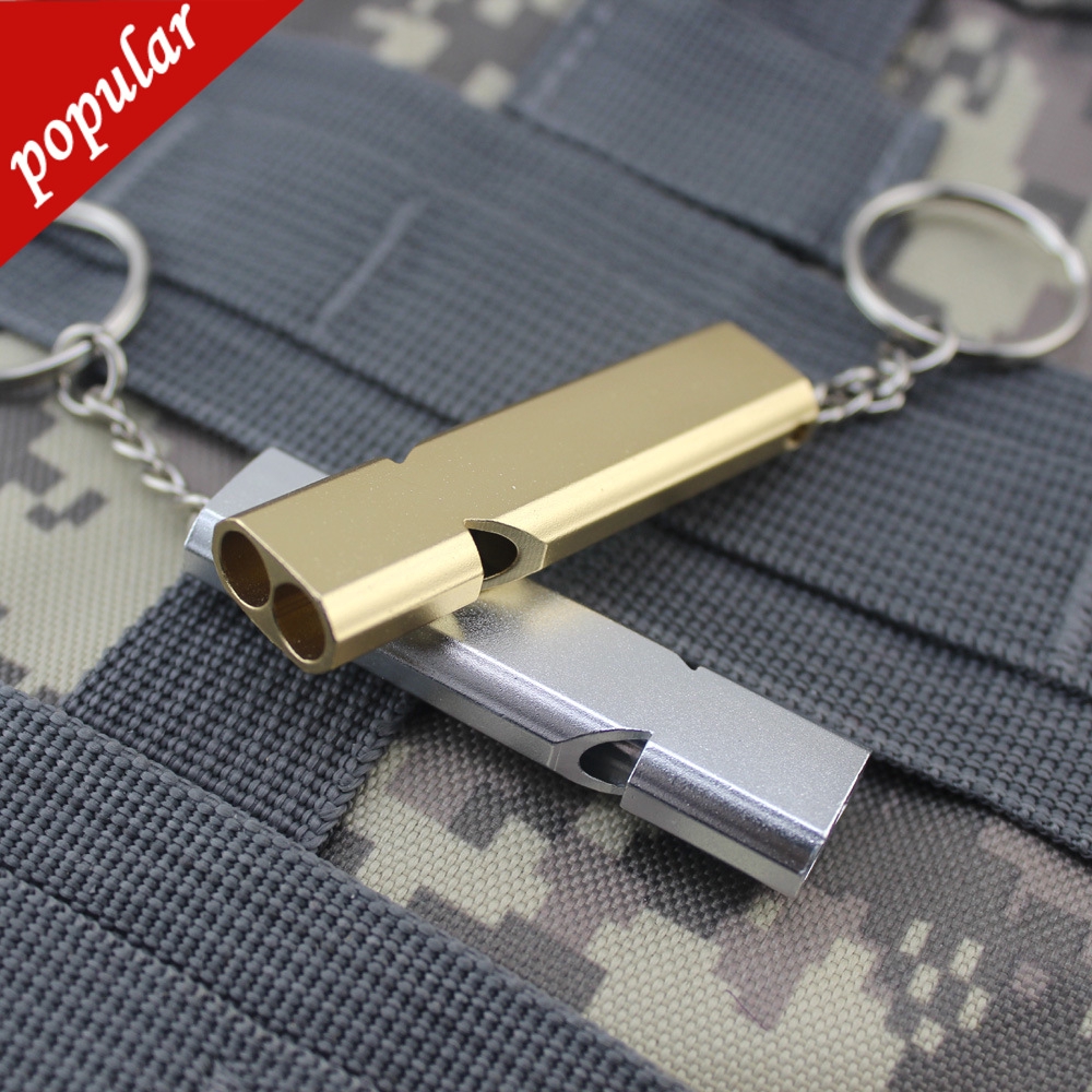 Jual You Wilderness Seek Survival Whistle Earthquake Double-hole ...