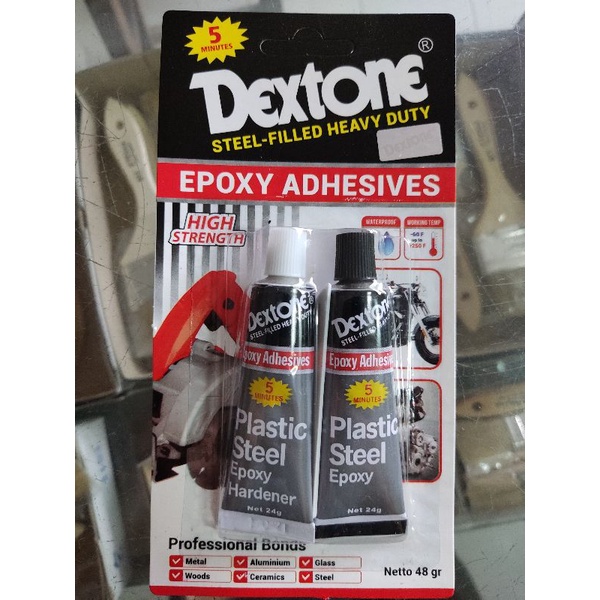 Jual Lem Dextone 48 gr Untuk BESI METAL KACA KAYU ALUMINIUM KERAMIK ...