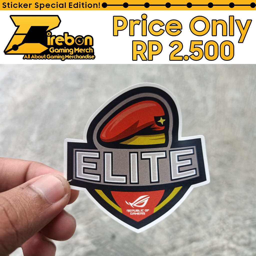 Jual Sticker Stiker Rog Republic Of Gamers Elite | Shopee Indonesia