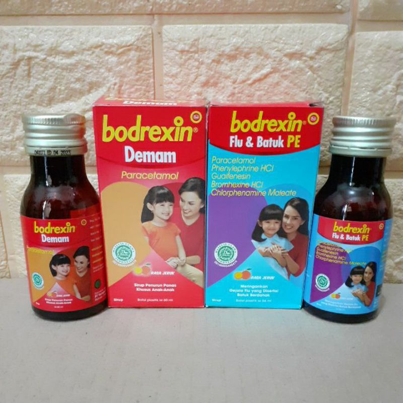 Jual Bodrexin Flu & batuk PE sirup berdahak 56ml/ Bodrexin Demam Sirup ...