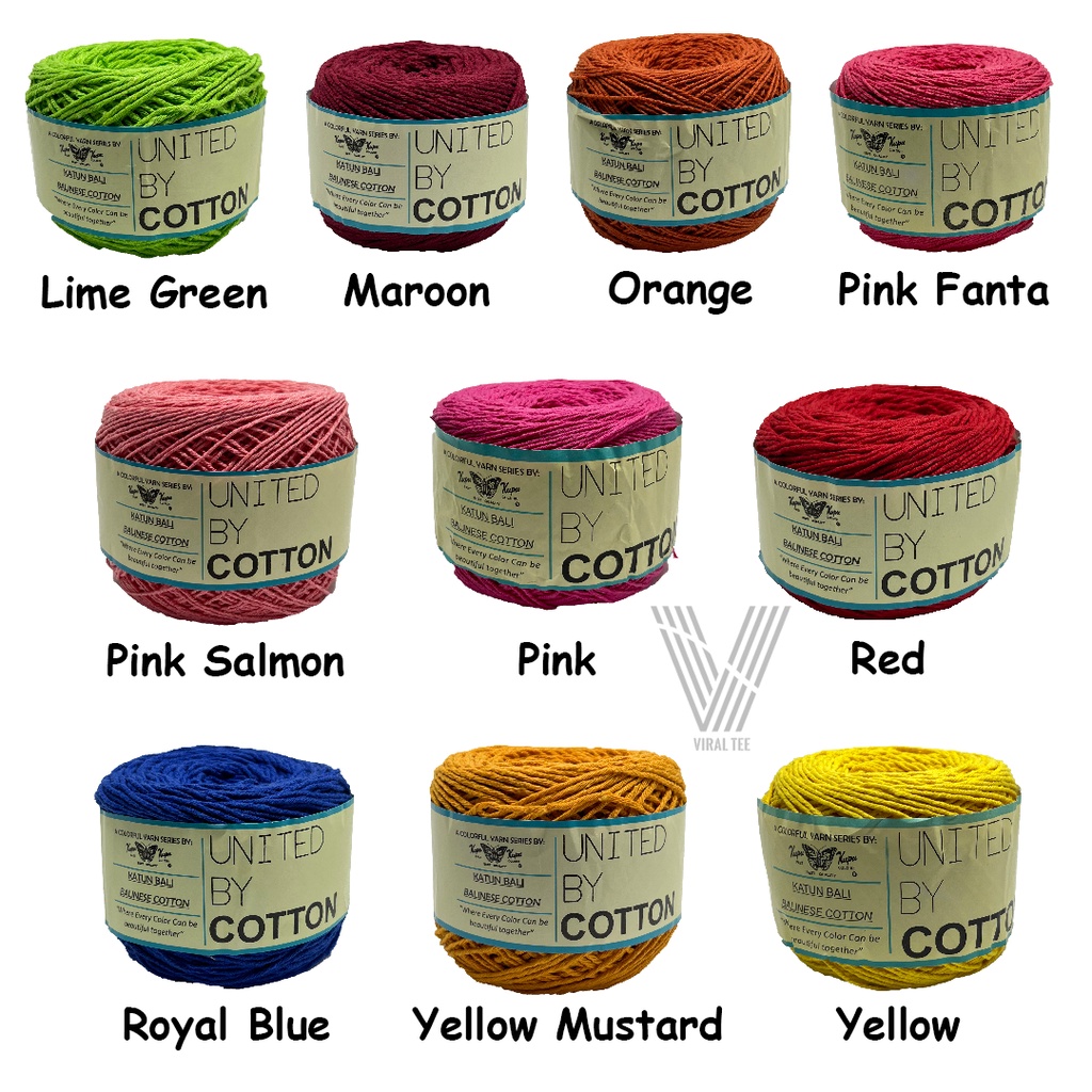 Jual Benang Rajut Katun Bali Big Ply & Small Ply / Tali Soft Cotton ...
