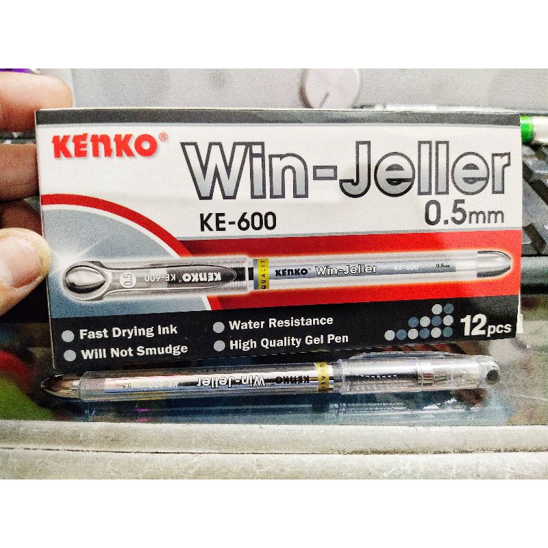 Jual Pulpen Gel Kenko Win-Jeller KE-600 (1 pack isi 12pcs) | Shopee ...
