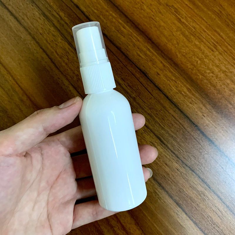 Jual botol BR 60ml PUTIH SUSU + tutup SPRAY neck 18mm plastik PUTIH ...