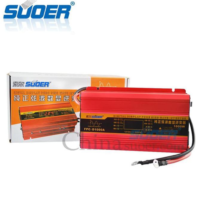 Jual Inverter Pure Sine Wave + Display 1000 Watt FPC-D1000A Suoer 1000W | Shopee Indonesia
