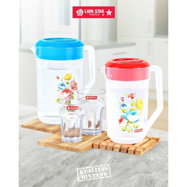 Jual LION STAR WATER JUG 2.1 LITER K-3 WADAH AIR CERET PLASTIK BPA FREE BEINING TEBAL | Shopee ...