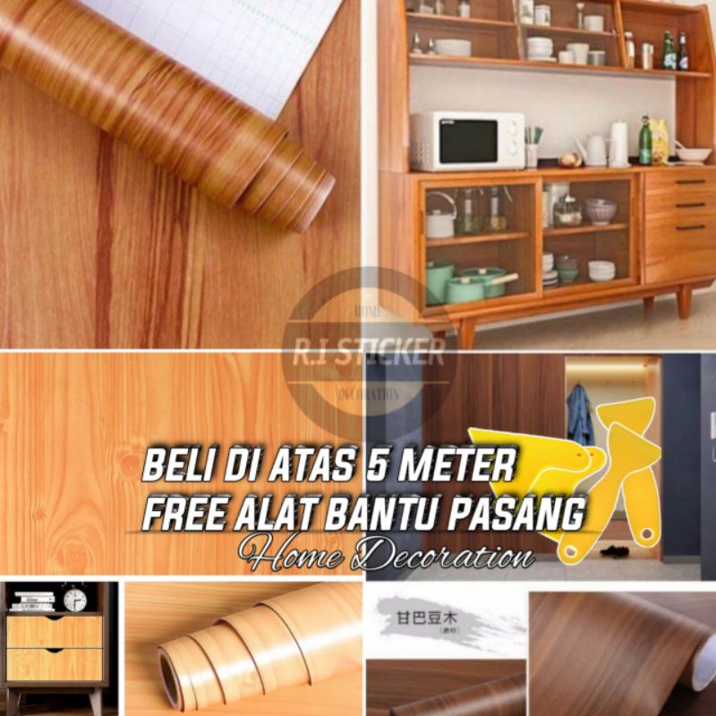 Jual Sticker Deco sheet PVC Pelapis meja furniture HPL kayu triplek ...