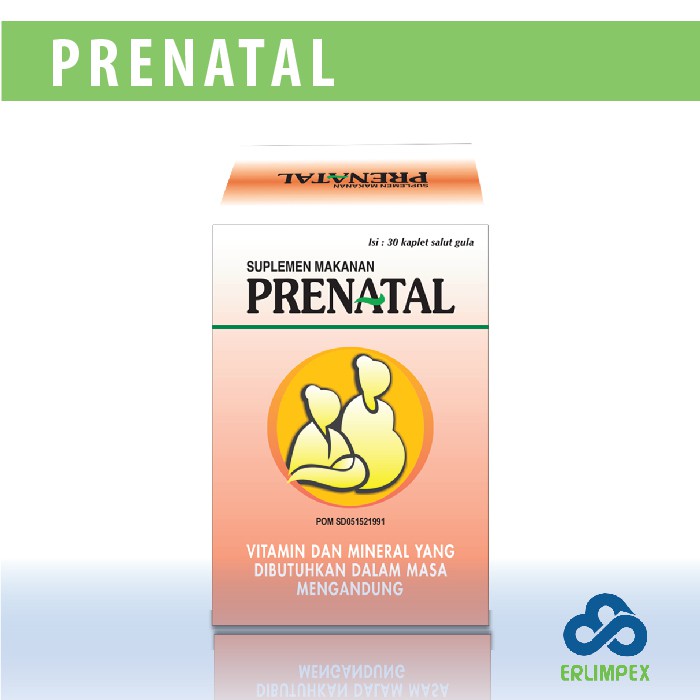 Jual Prenatal Suplemen Vitamin & Mineral untuk Kehamilan - Botol 30 ...