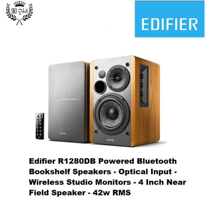 Jual Edifier R1280DB Powered Bluetooth Bookshelf Speakers Optical 42W RMS - Coklat | Shopee ...