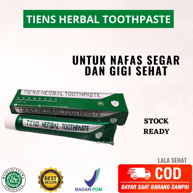 Jual Tiens Herbal Toothpaste (Untuk Nafas Segar & Dan Gigi Sehat ...