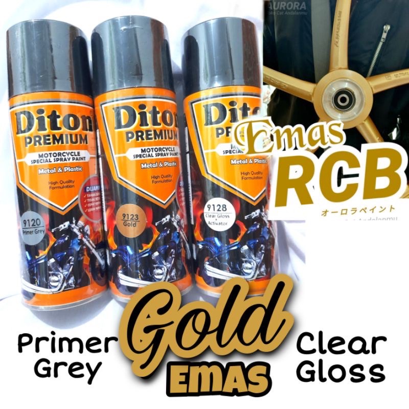 Jual PAKET DITON PREMIUM Gold 9123 Emas RCB termasuk Epoxy primer dan ...