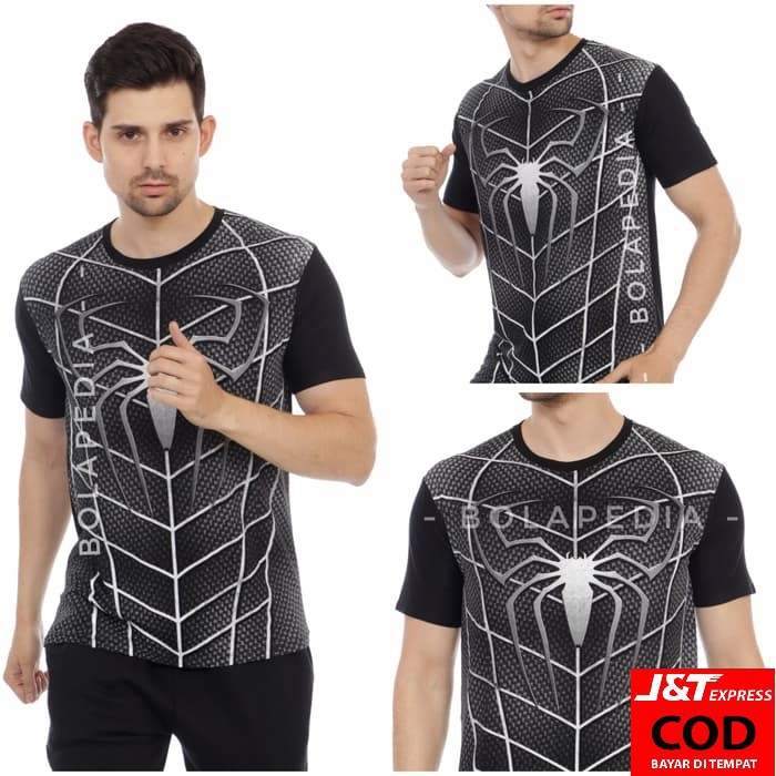 Jual { BISA COD } Baju kaos SPIDERMAN 3D kaos superhero distro pria ...