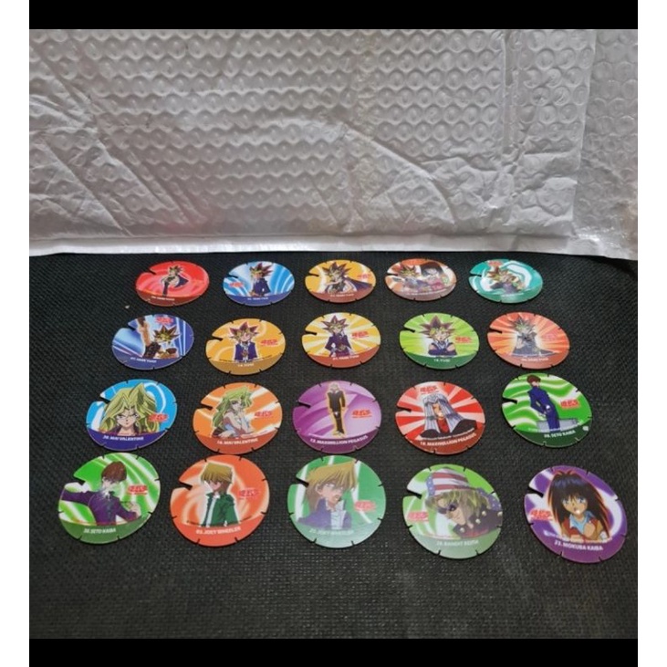 Jual Yugioh Coin Tazos Spin Mainan chiki Anak Figure Anime Per Pcs ...