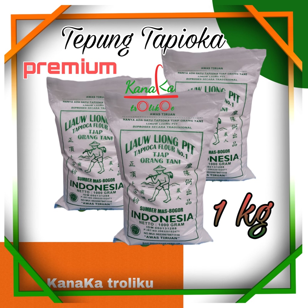 Jual Tepung Sagu / Tapioka Cap Tani Premium No.1 Liauw Liong Pit 1kg ...