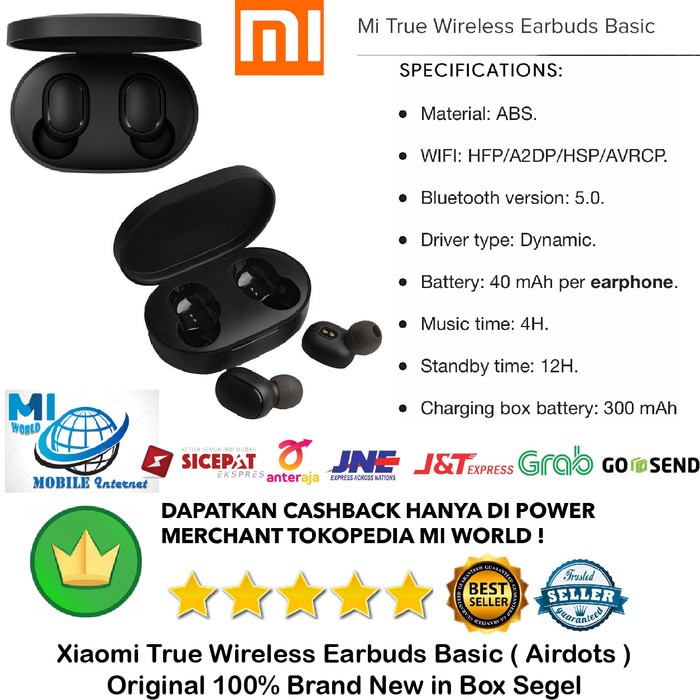 Jual Xiaomi Mi Airdots True Wireless Basic Airdot Air Dot earbuds ear buds | Shopee Indonesia