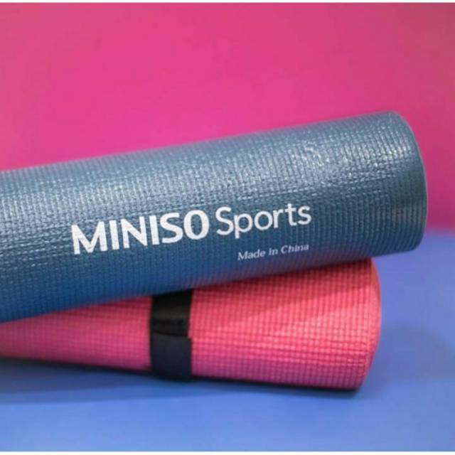 Jual Miniso| Yogamate sport-matras yoga 3mm | Shopee Indonesia