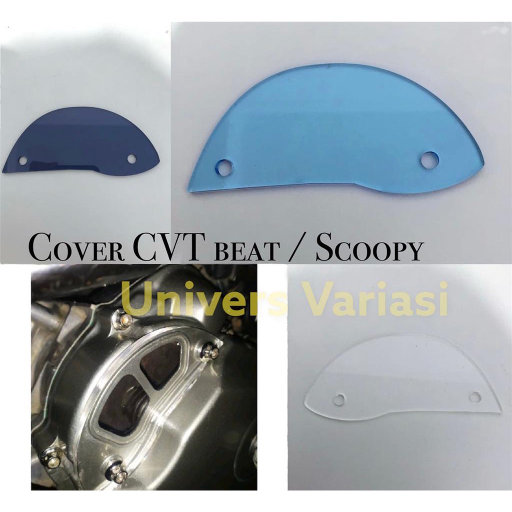 Jual TUTUP COVER CVT BEAT SCOOPY KARBU / OLD MIKA AKRILIK TEBAL 3MM ...