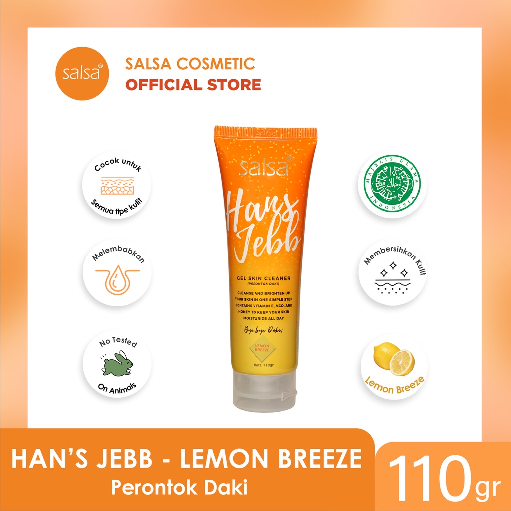 Jual SALSA Hans Jebb Gel Skin Cleanser Perontok Daki | Green Tea Lemon ...
