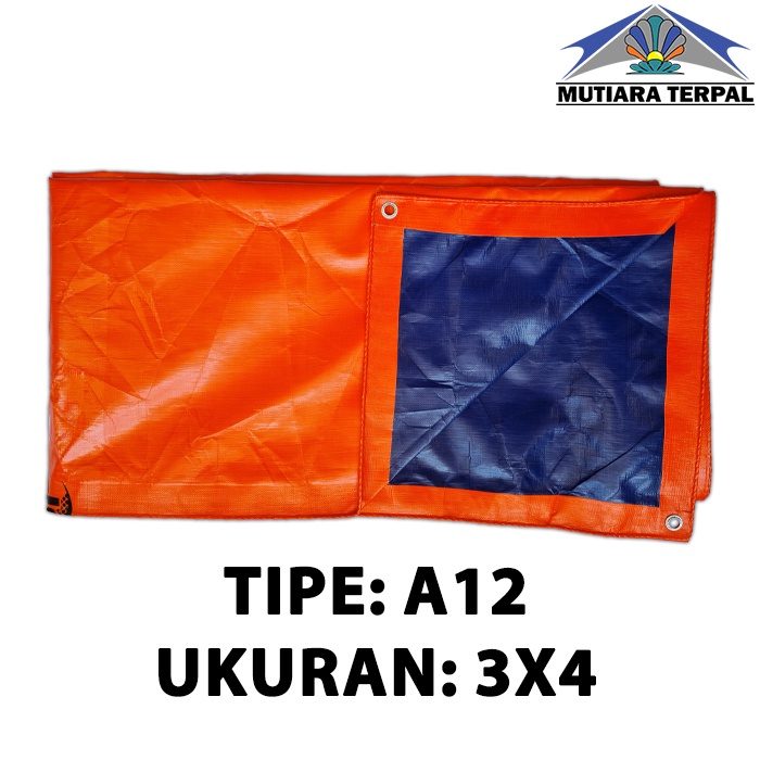 Jual Terpal Plastik A12 Biru Orange Ukuran 3x4 | Shopee Indonesia